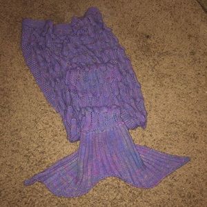ROMWE | Bedding | Romwe Purple Knit Mermaid Tail Blanket | Poshmark